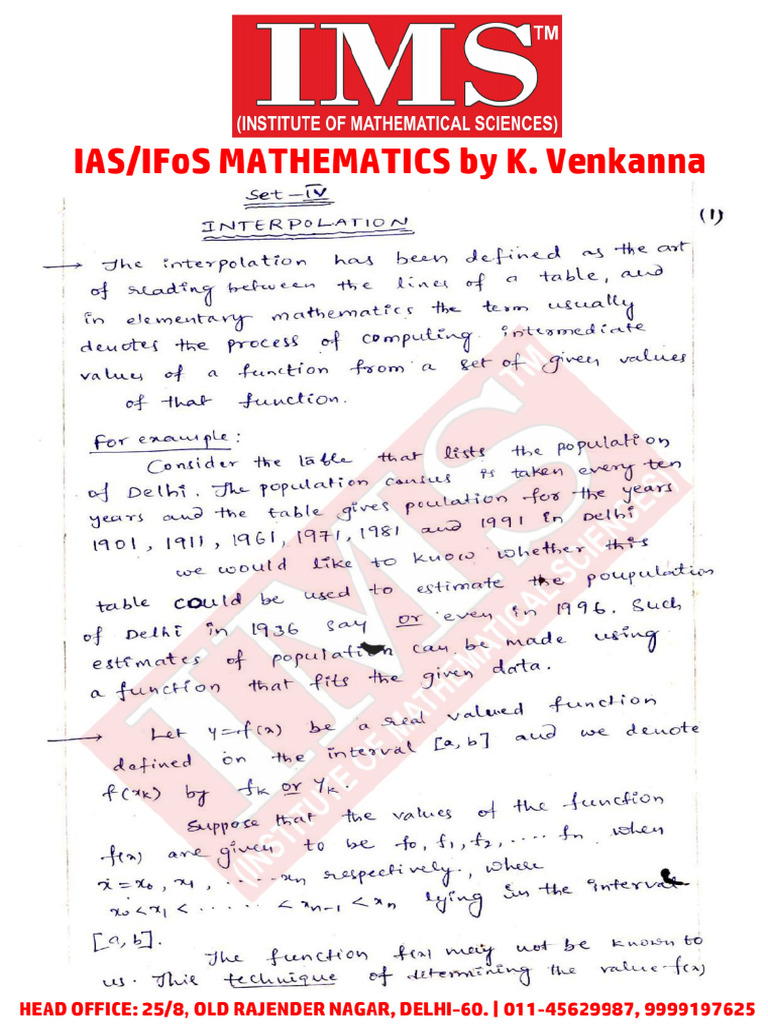 Set 4 Interpolation Pdf