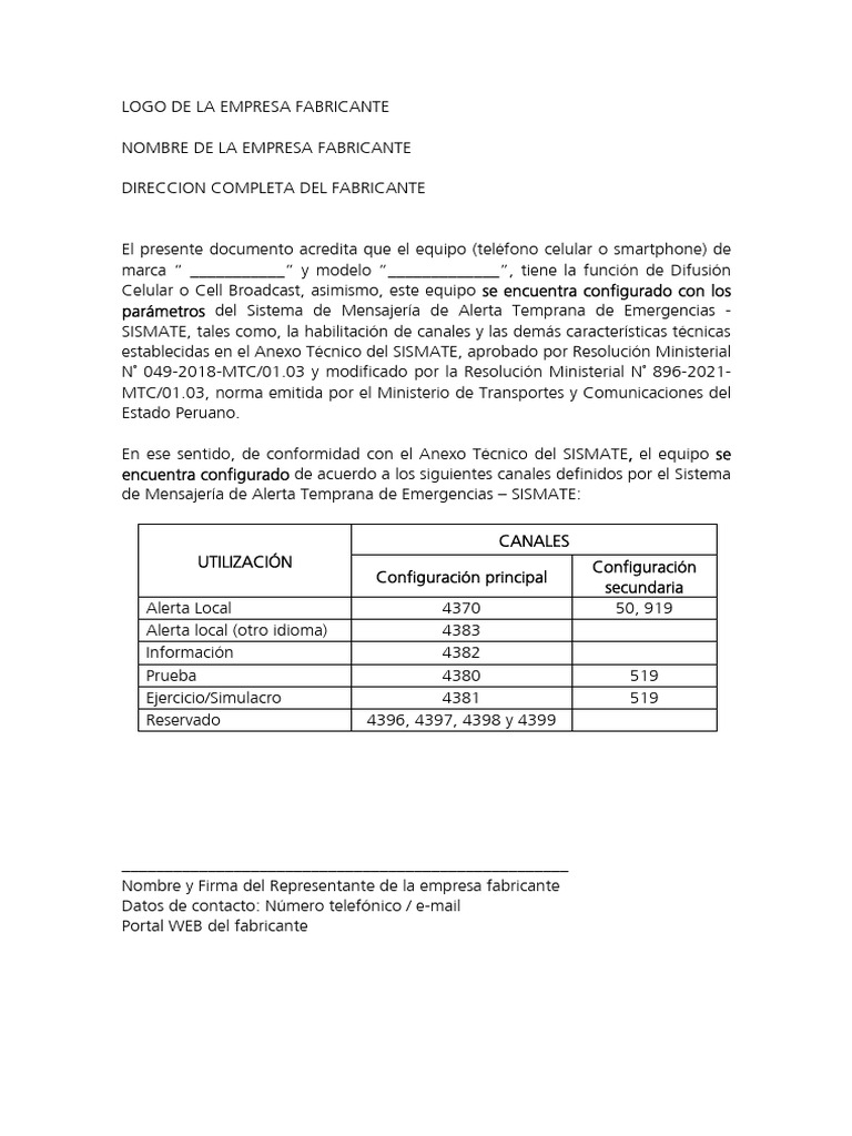 Modelo de Formato Cell Broadcast | PDF | Informática