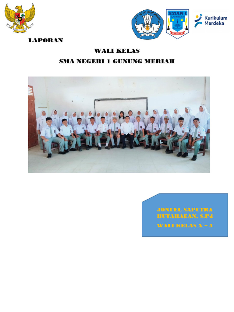 Laporan Wali Kelas JO | PDF
