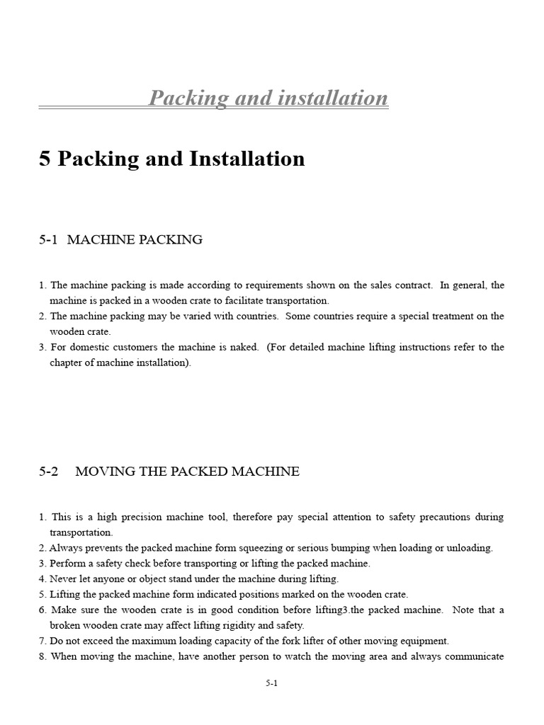 05.packing and Installation | PDF | Humidity | Transformer