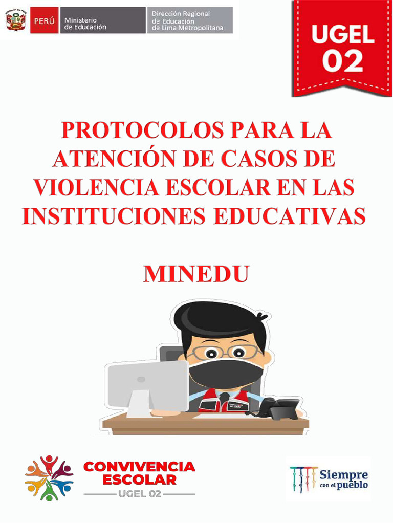 Protocolos - Atención de Violencia Escolar-2024 | PDF | Violencia
