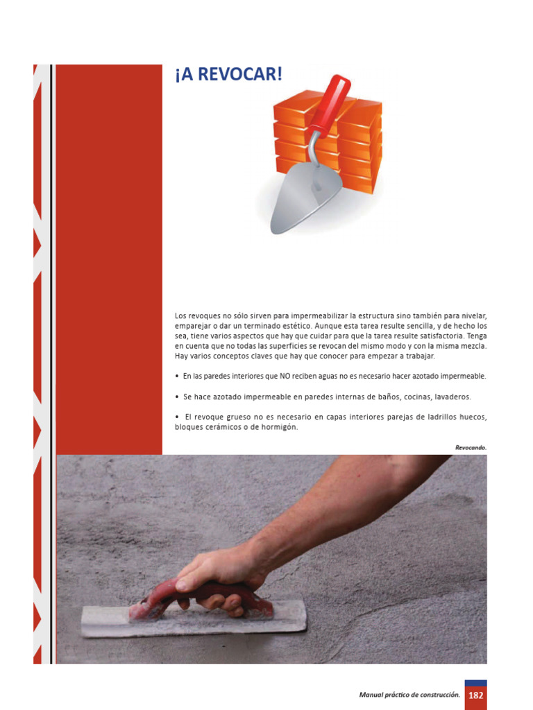 Revocar | PDF | Lima (Material) | Cemento