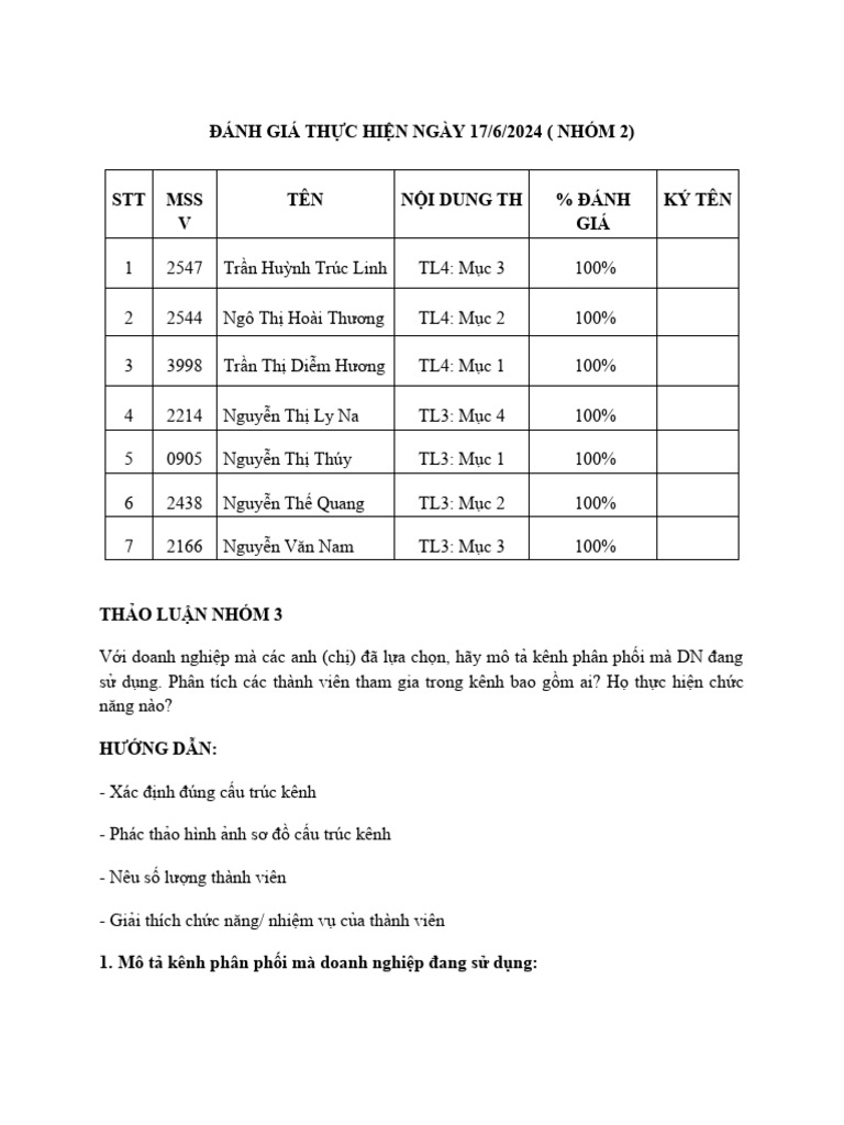 SCM 400 SA NHÓM 2 BÀI TẬP NHÓM NGÀY 17.6.24 | PDF