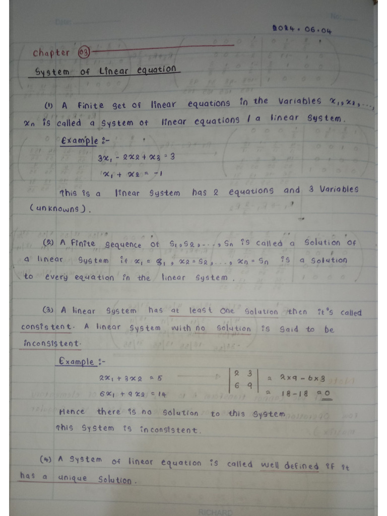 Matrix Note 04 | PDF