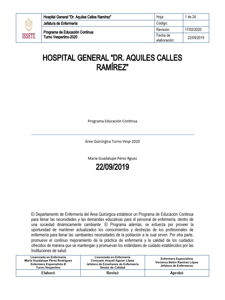 Pec 2020 | PDF | Enfermería | Hospital