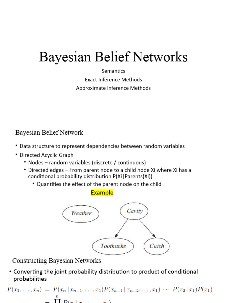 28-Bayesian Network, Exact Inference-21-03-2024 | PDF | Bayesian Network | Applied Mathematics