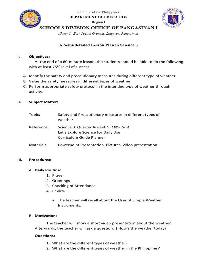 Science 3 LP | PDF | Weather