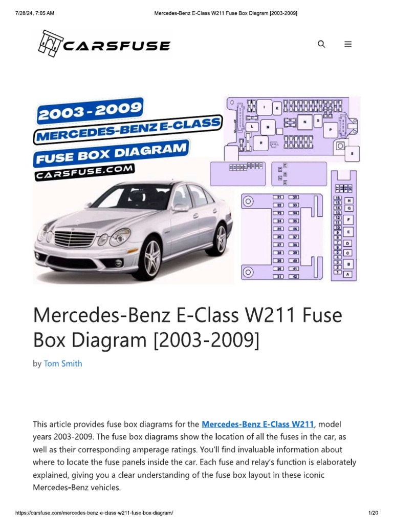 2003-2009 Merc Fuse Boxes | PDF