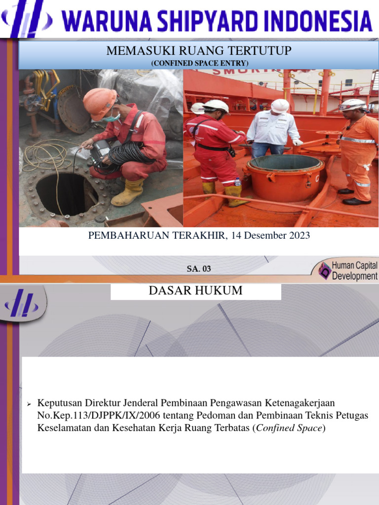 Panduan Keselamatan Ruang Tertutup | PDF