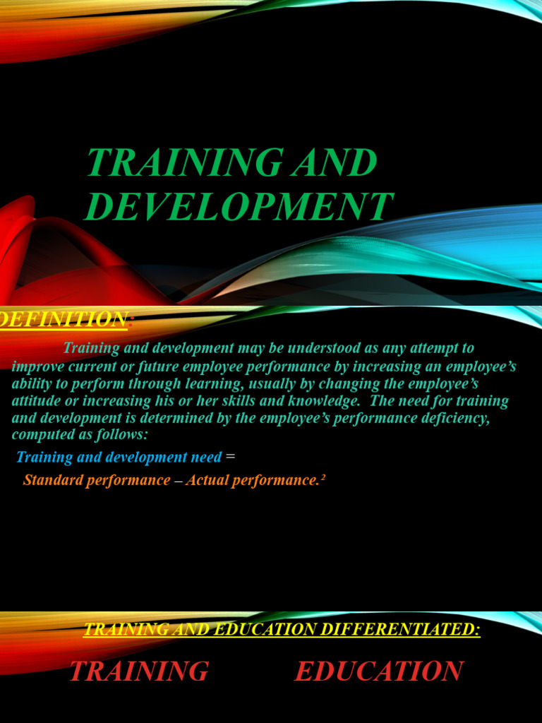 Training and Development-1 | PDF | Behavioural Sciences | Psychology