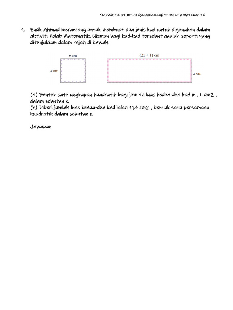 Bahan Matematik Supernova Fasa 1 | PDF