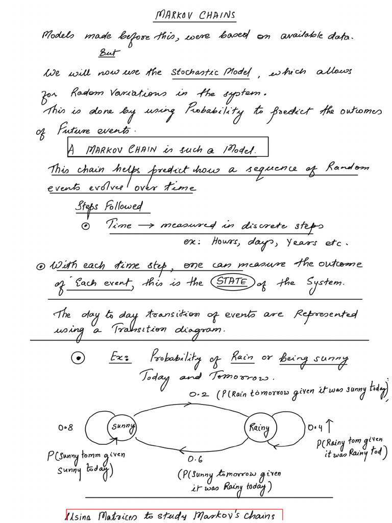 Markov Chains | PDF