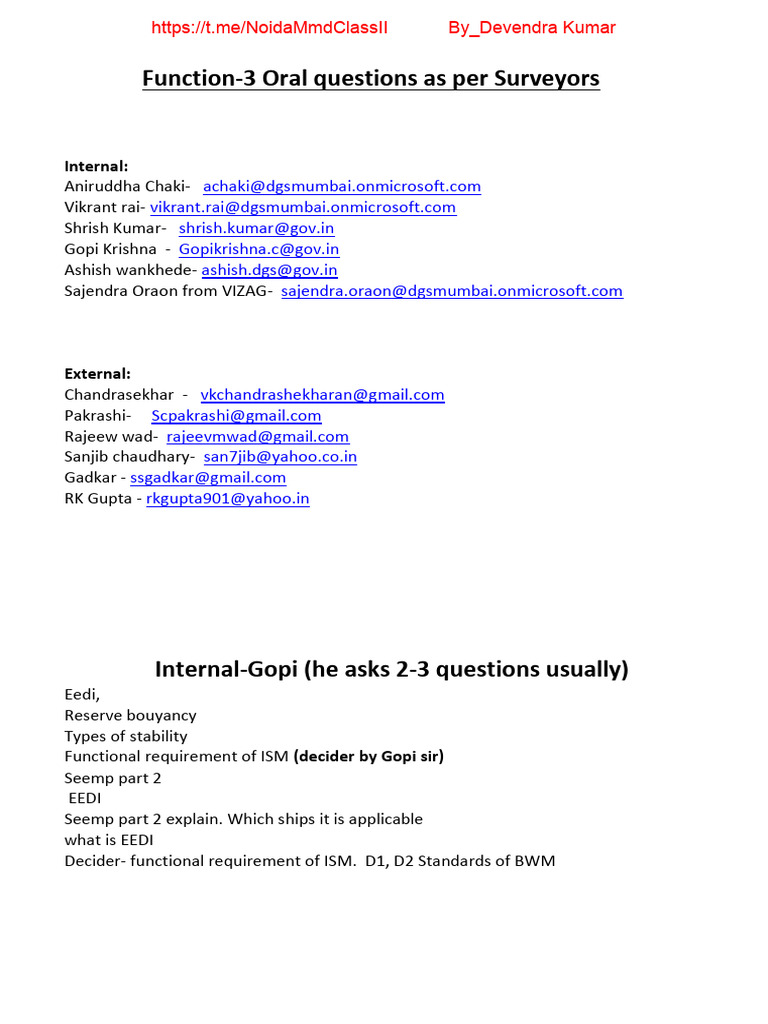 Function-3 Oral Questions Overview | PDF | Pump | Oil Tanker