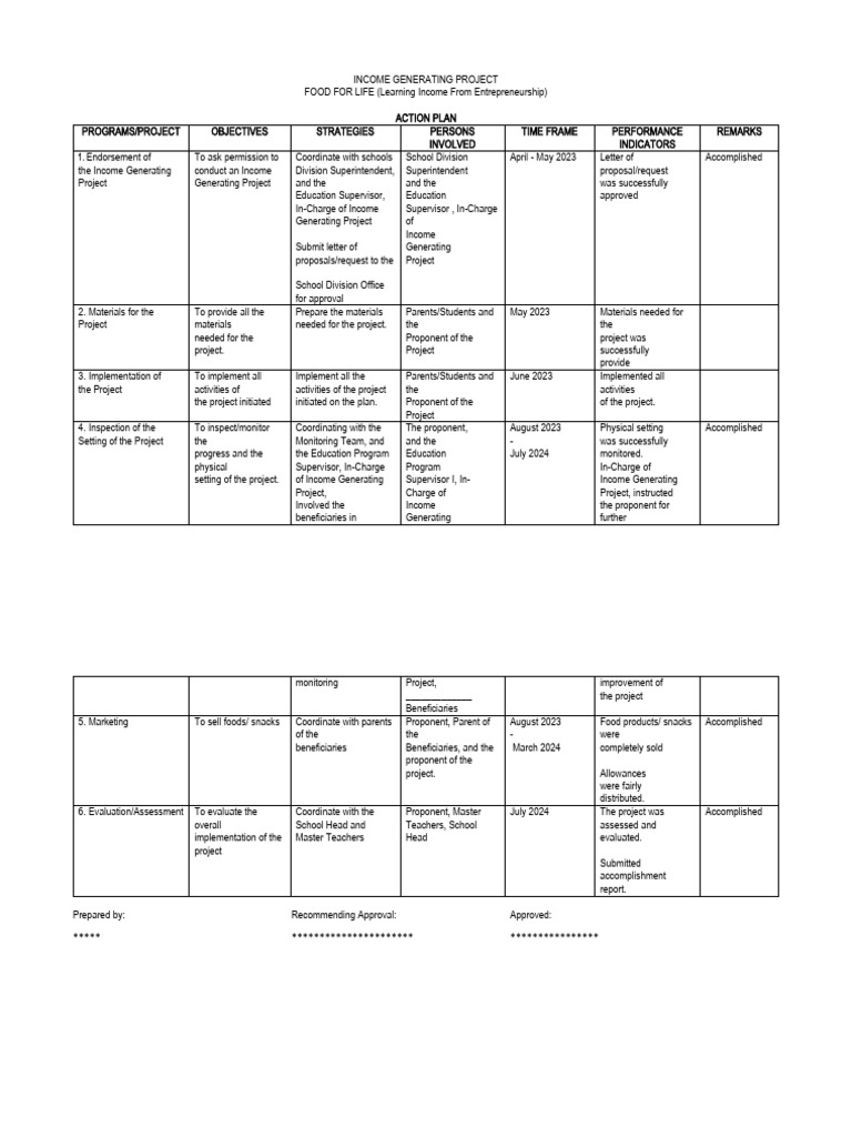 Igp - Action Plan | PDF