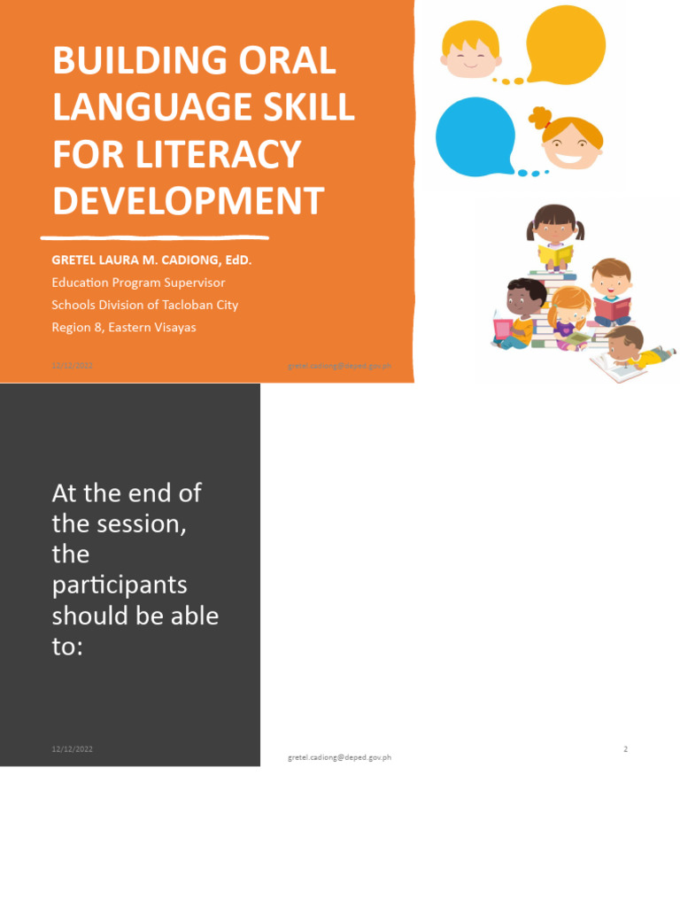 Oral Language Development | PDF | Reading Comprehension | Semantics