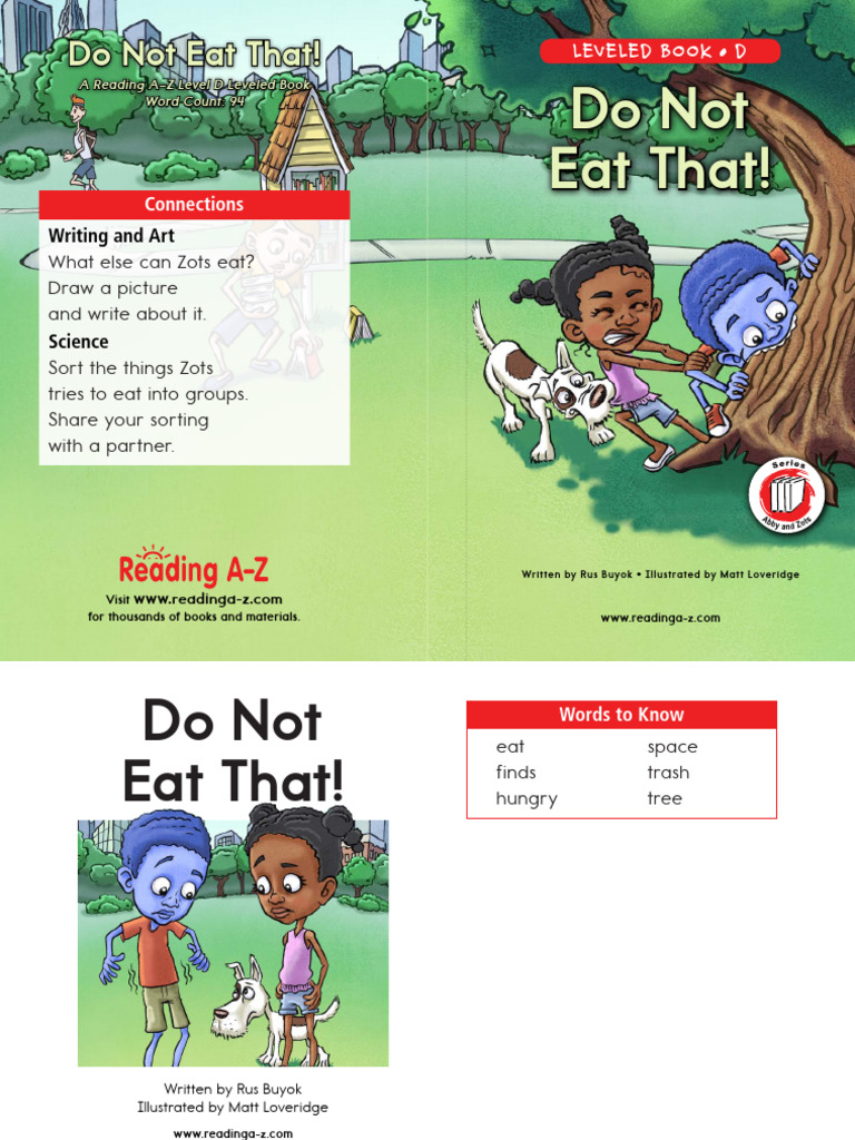 Zot Do Not Eat That | PDF