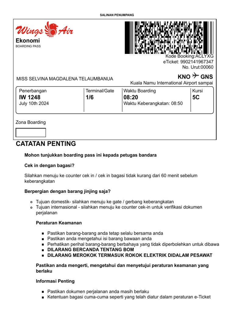 Miss Selvina Magdalena Telaumbanua | PDF