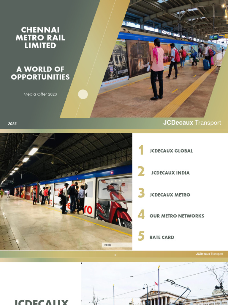 CMRL - Media Offer 2023 | PDF | Rapid Transit | Train