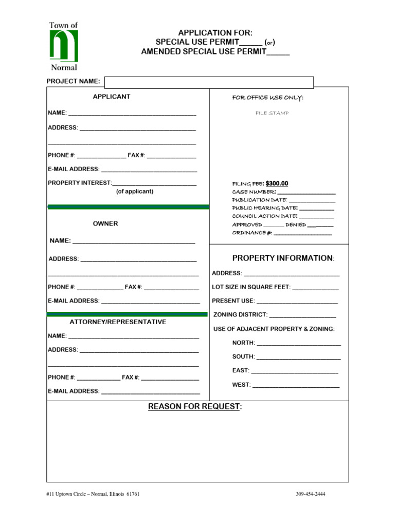 Special Use Permit | PDF