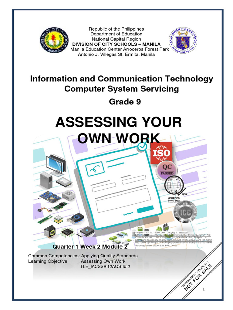 Tle-Te 9 q1 w2 Mod2 Ict Css | PDF | Iso 9000 | Quality Management