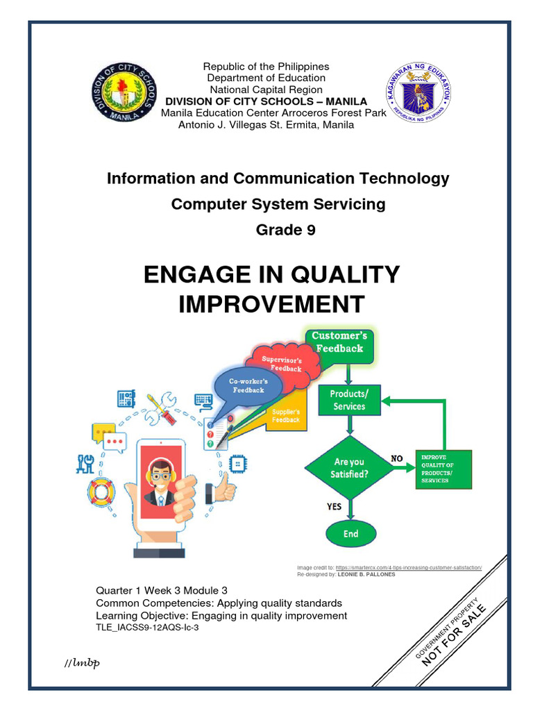 Tle-Te 9 q1 w3 Mod3 Ict Css | PDF | Iso 9000 | Quality Management System