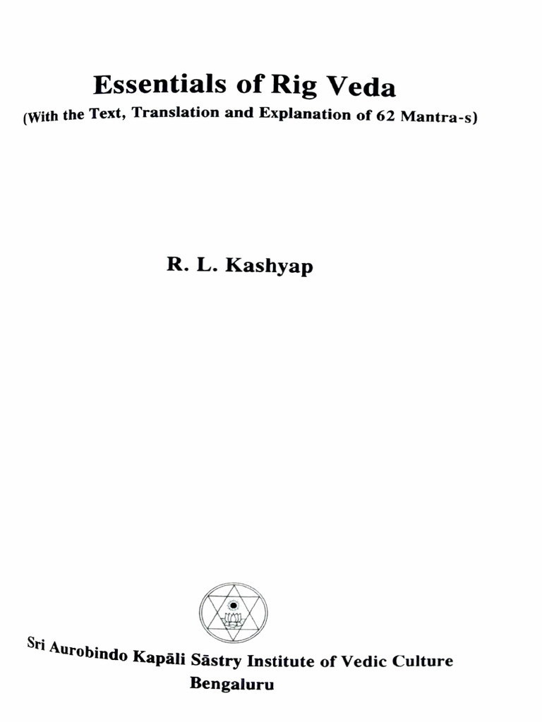 Essentials of Rig Veda | PDF