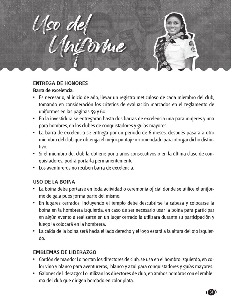 5-Uso Del Uniforme | PDF