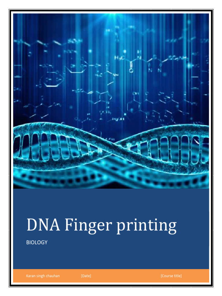 DNA fingerprinting (1) (1) | PDF | Dna Profiling | Dna