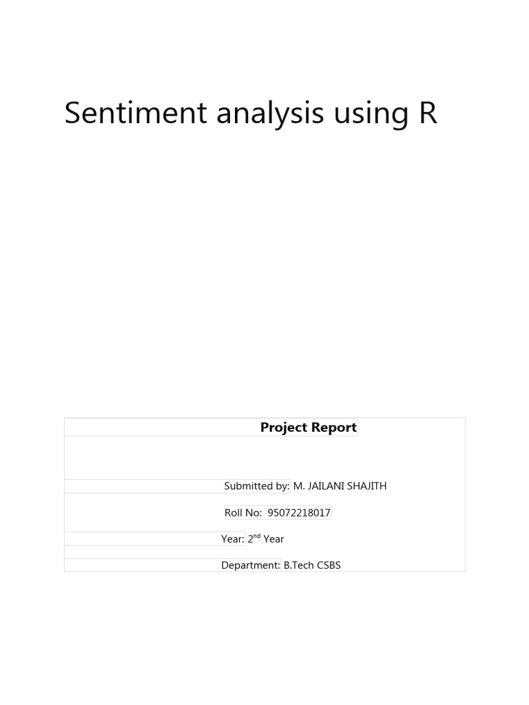 College Life Sentiment Analysis | PDF | Data | Cognitive Science