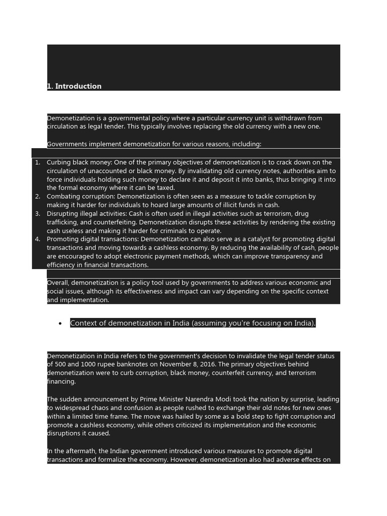 Project | PDF | Legal Tender | Money