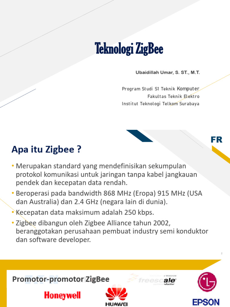 Teknologi ZigBee | PDF | Komputer | Teknologi & Rekayasa