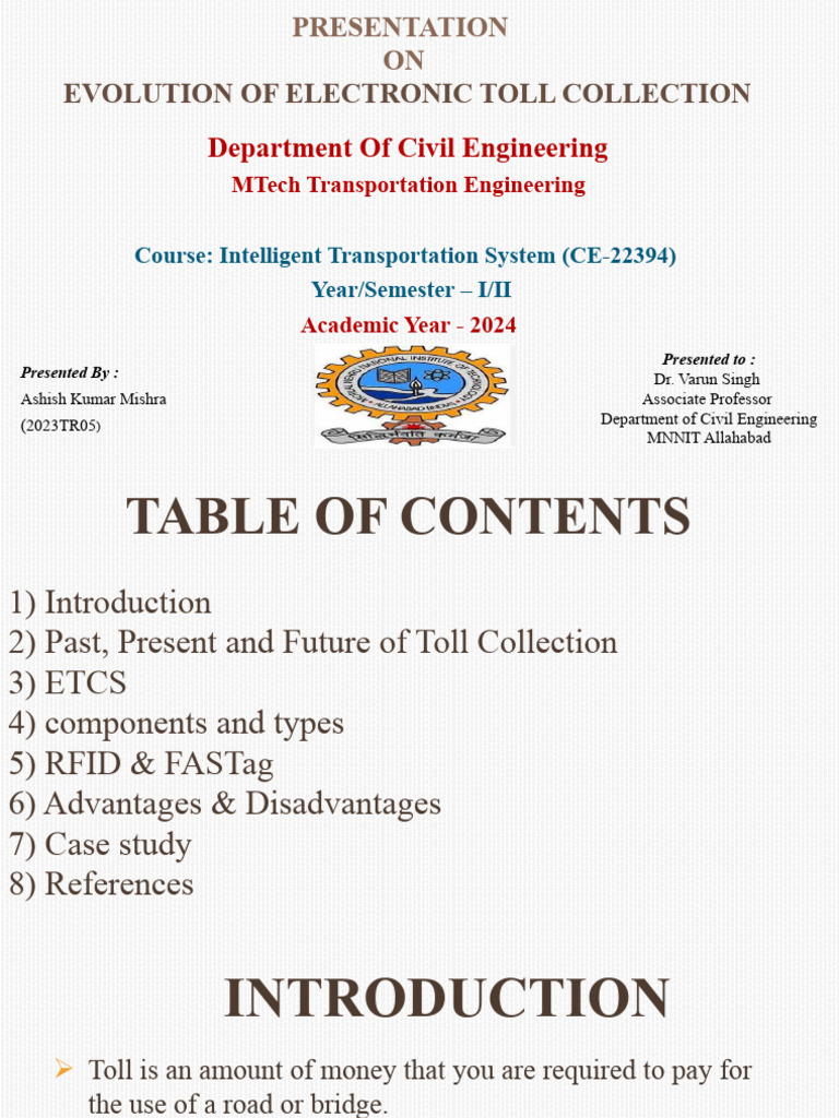 Evolution of Electronic Toll Collection | PDF | Toll Road | Radio ...