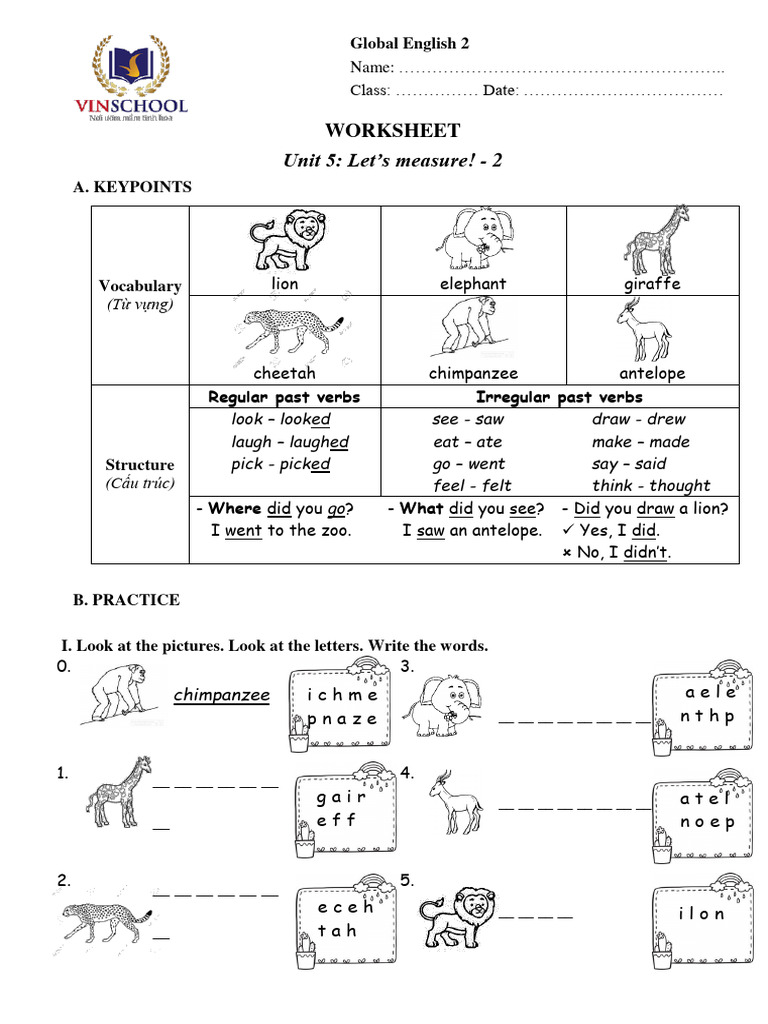 Unit 5: Let's Measure! - 2: Worksheet | PDF