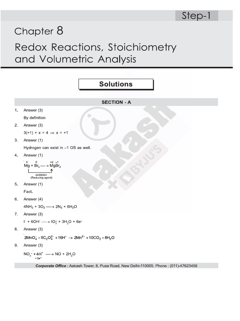 Redox Solutions | PDF