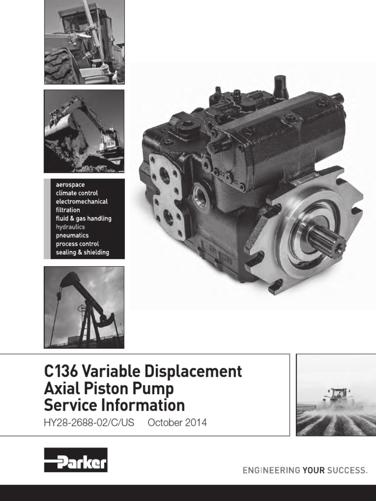 C136 Variable Displacement Pump Service Guide | PDF | Pump | Valve