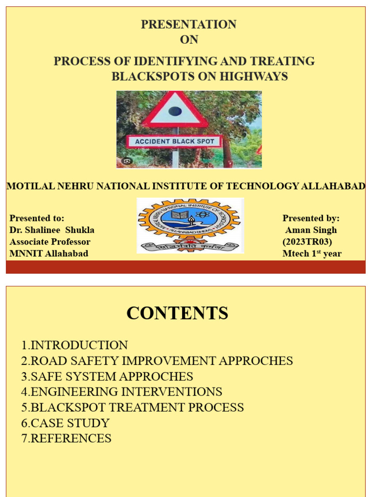 Blackspot Identification and Treatment | PDF | Road Traffic Safety ...