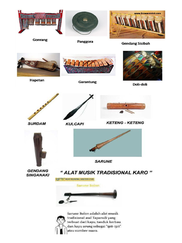 10 Alat Musik Sumatera Utara | PDF