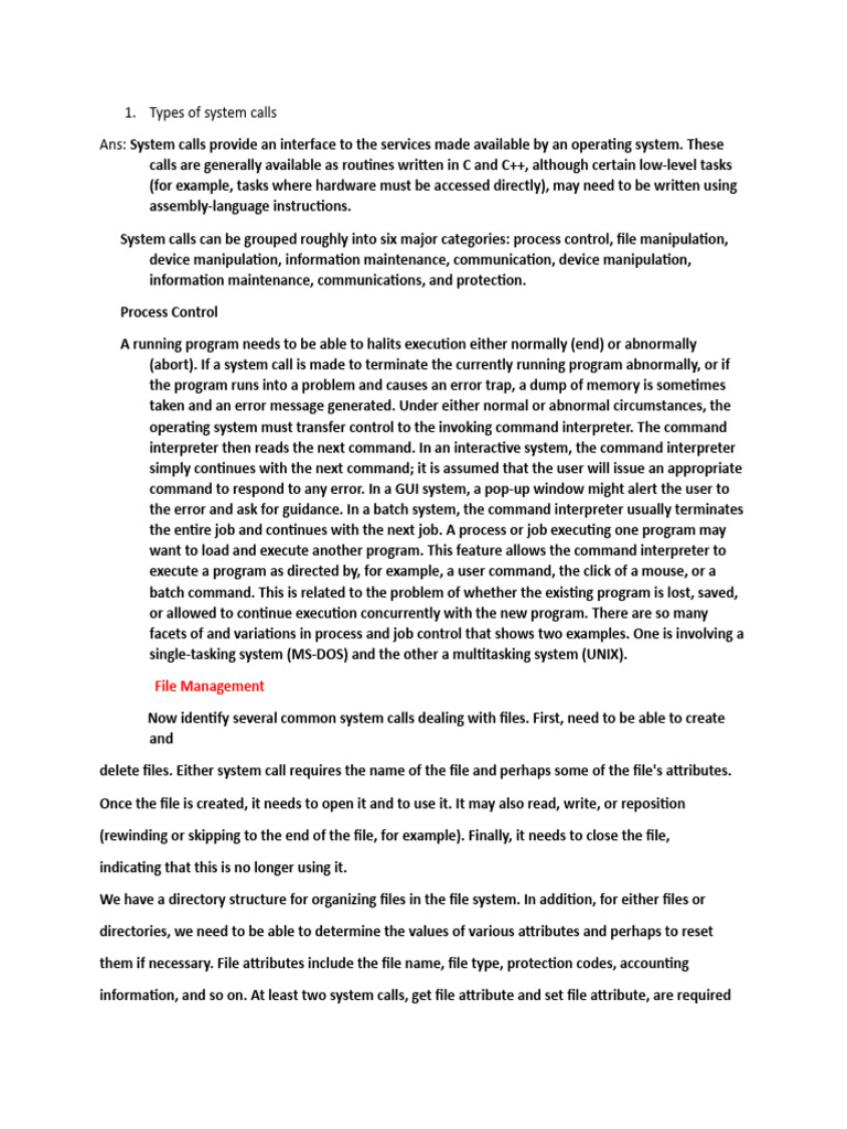 os important topics | PDF | Command Line Interface | Operating System