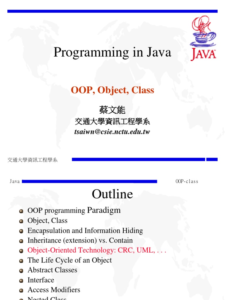 Java OOP Concepts | PDF | Class (Computer Programming) | Unified Modeling Language