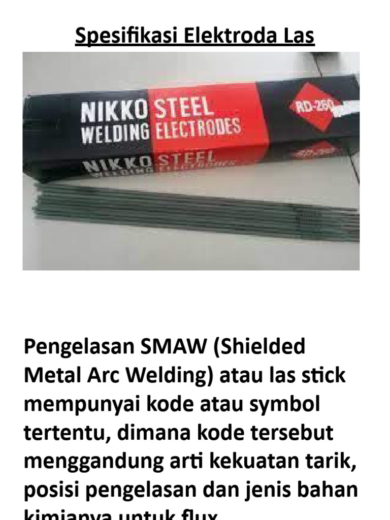 Spesifikasi Elektroda Las | PDF