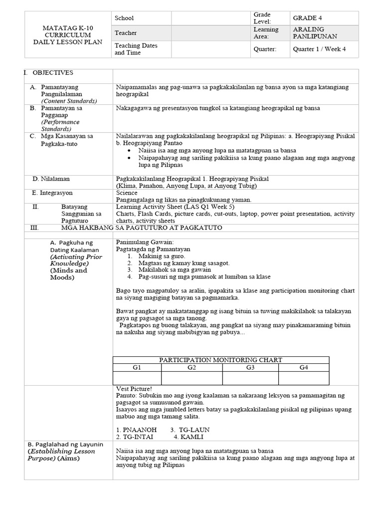 Matatag DLP | PDF Matatag DLP | PDF