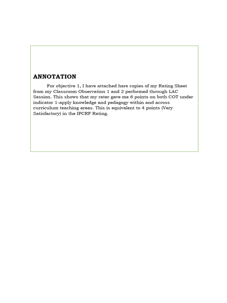 Annotation 2 | PDF | Lesson Plan | Learning