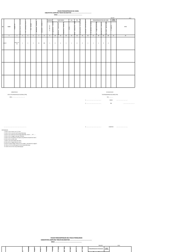 Formulir Rekap TPK Rev.1 | PDF