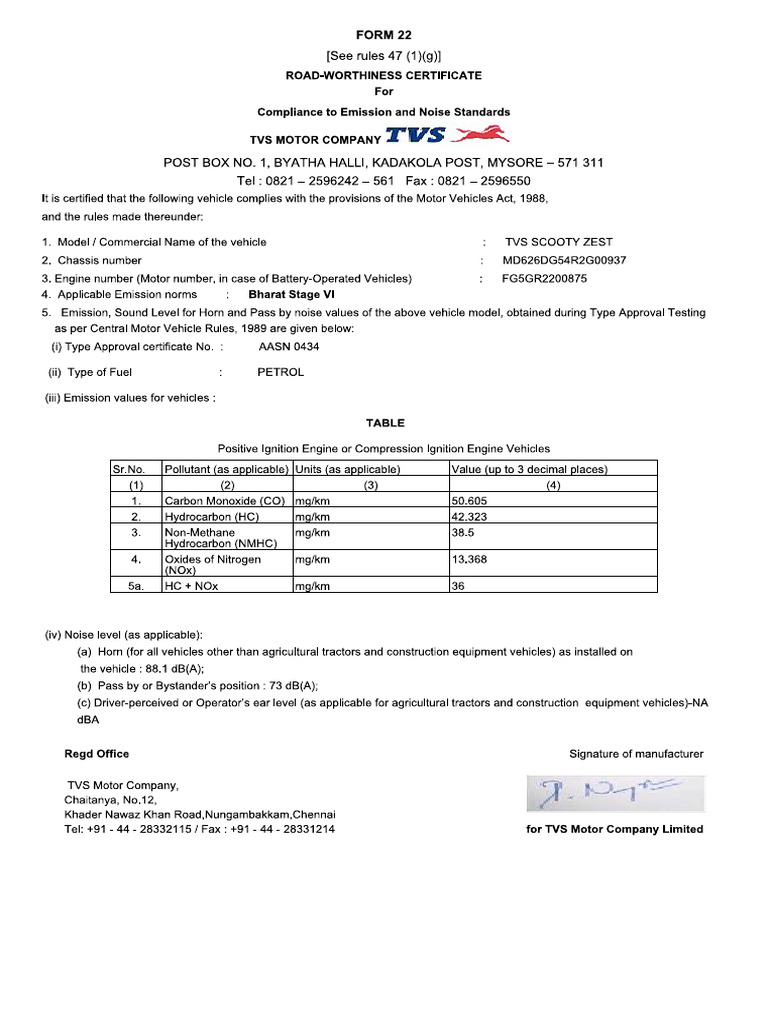 Form 22 | PDF