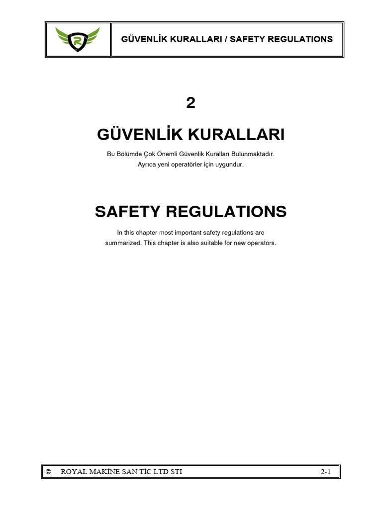 4 Safety Regulations | PDF