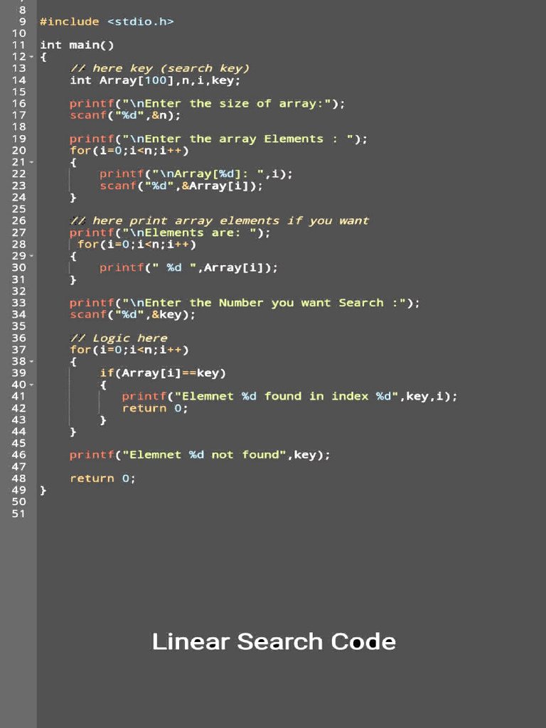 Linear And Binary Searchbubble Sortprograms Pdf Algorithms Computer Science
