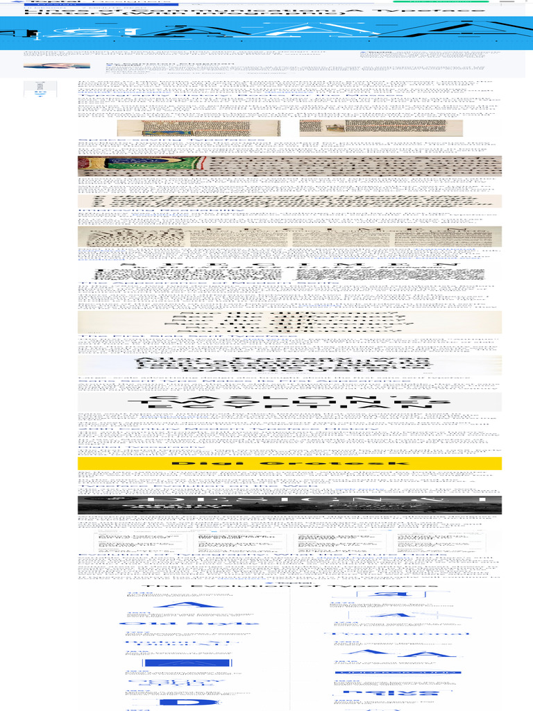 History of Fonts A Typeface Timeline (With Infographic) Toptal® | PDF ...