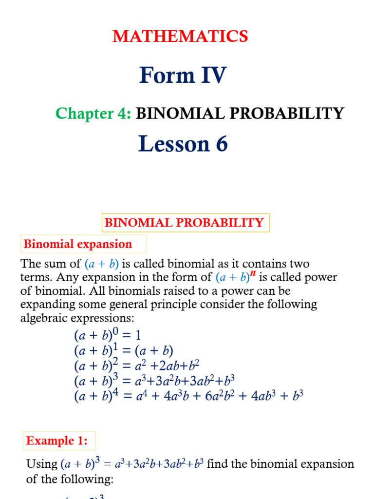 Prob F4 Lesson 6 | PDF | Combinatorics | Number Theory