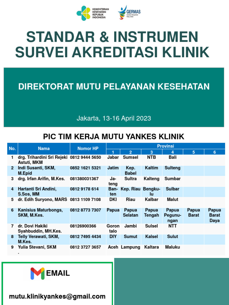 Standar Akreditasi Klinik Gabung 2 Pdf