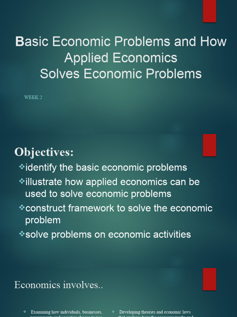 Applied Economics Week 2 | PDF | Economics | Microeconomics